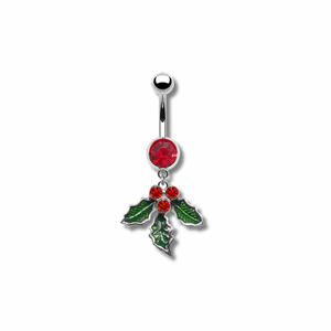 Mistletoe Belly Ring