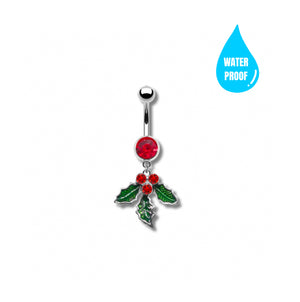Mistletoe Belly Ring